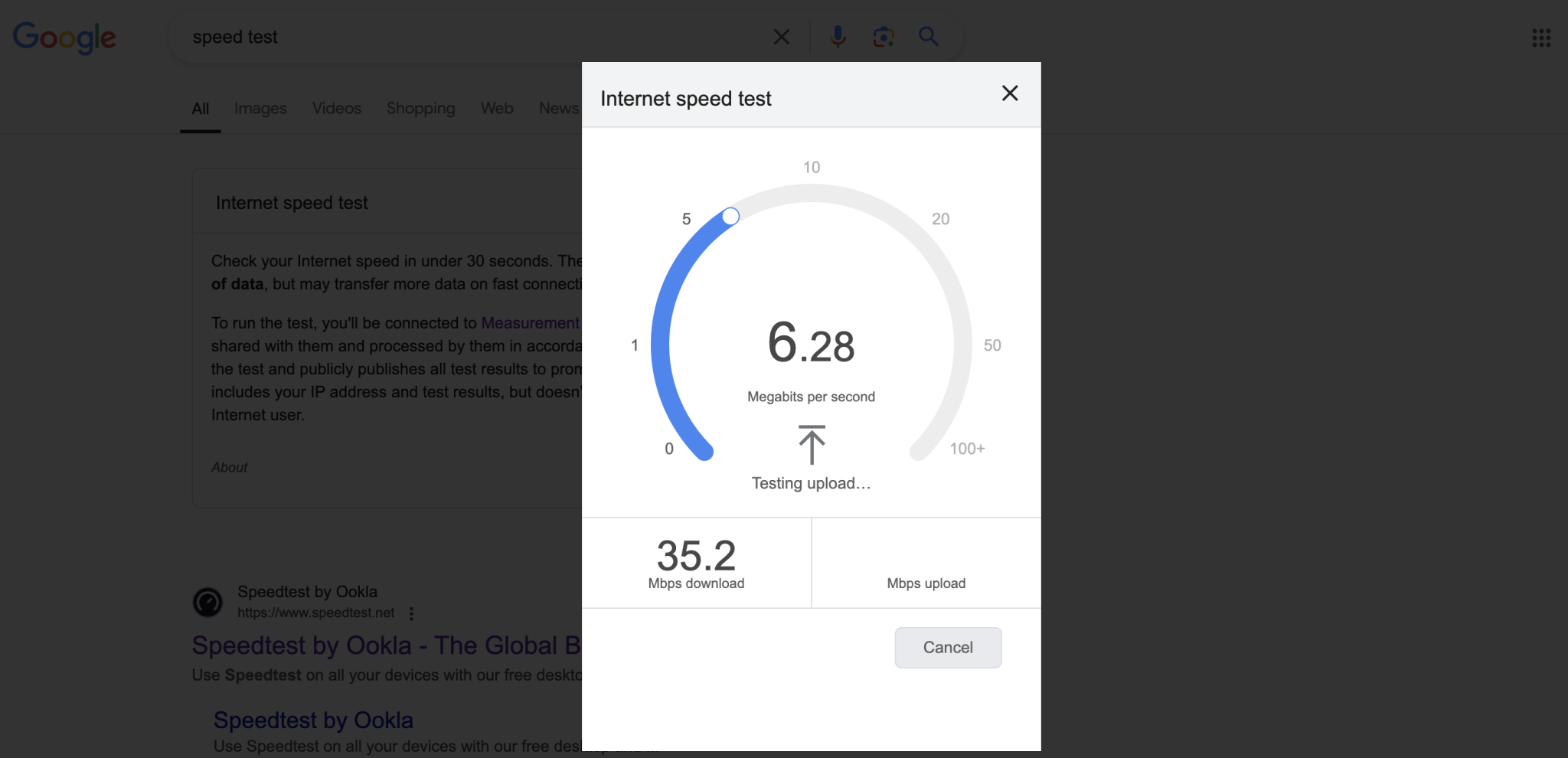 Google Internet Speed Test｜谷歌网速测试小工具