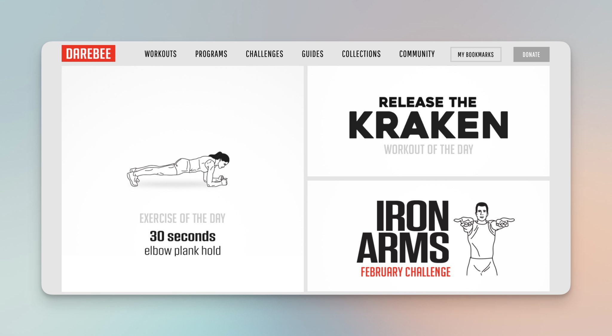 Darebee官网入口｜无教练家庭及健身房健身超级指南