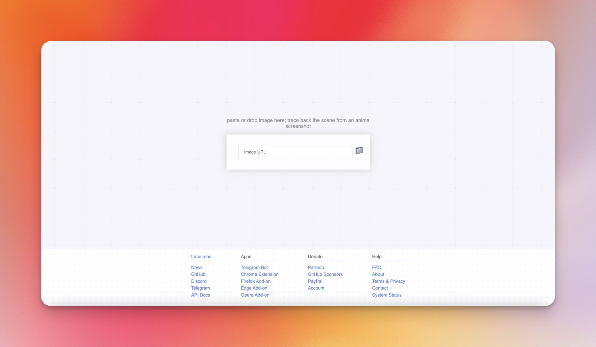 Trace官网入口｜截图搜索动漫｜MOE唯一官方网址